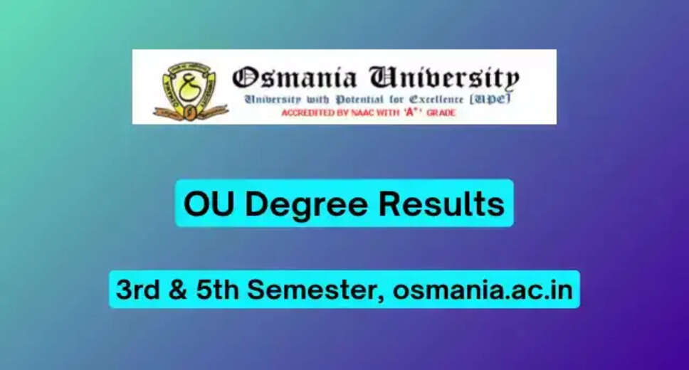 Osmania University Declares 2024 Results: Check Your Scores Now on ...