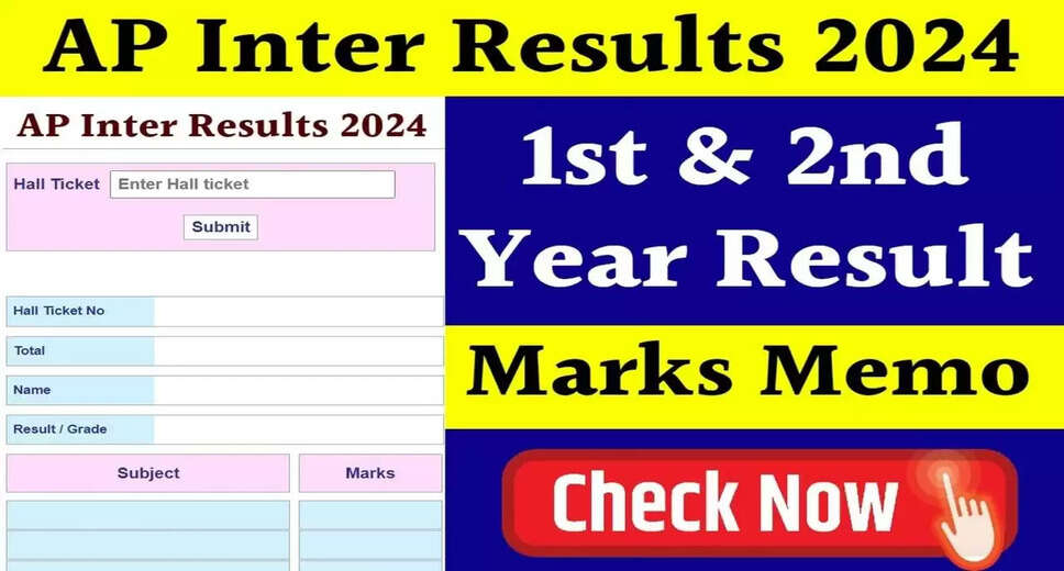AP Inter 1st Year and 2nd Year Results 2024 Declared: Check Now at bieap.gov.in