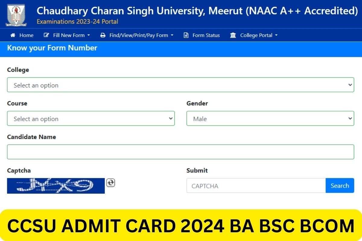 CCSU Hall Ticket 2024 Available for Download: Check Your Exam Center ...