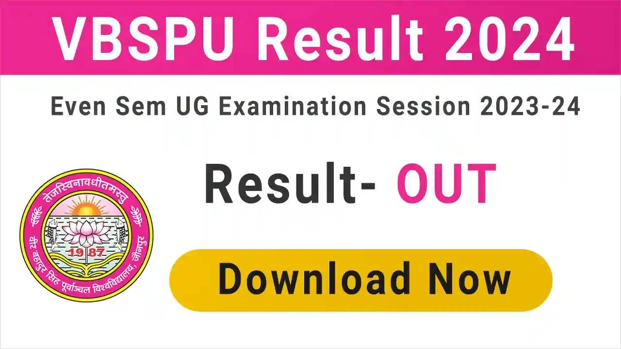 VBSPU Result 2024 Released: Check Your UG and PG Marksheets Here