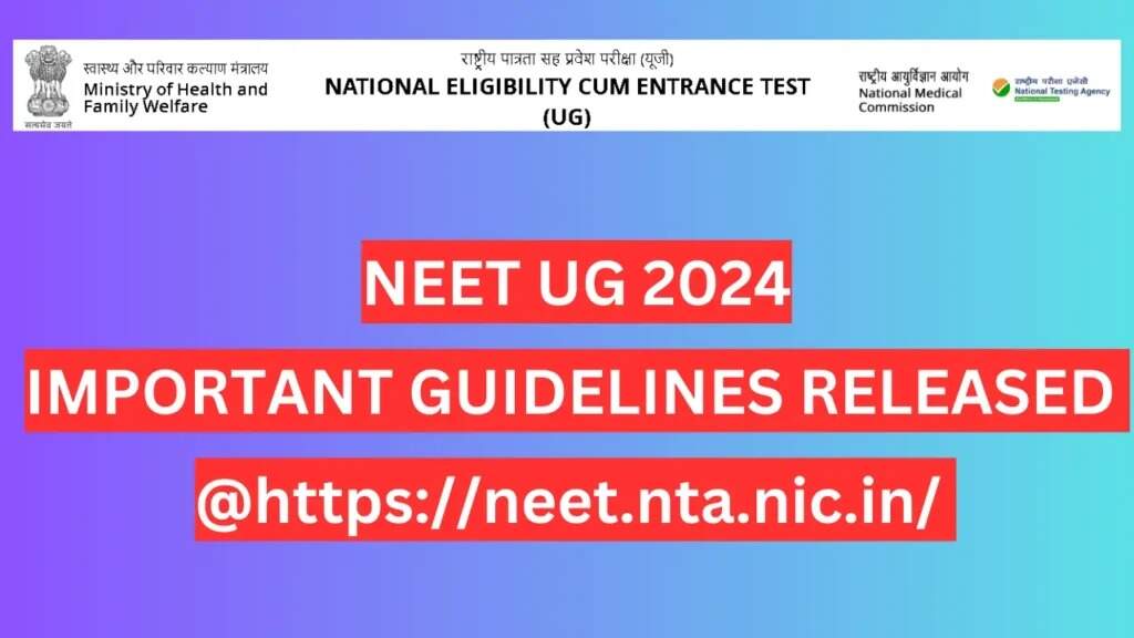 NEET UG 2024: Application Process, Documents Required And Important Dates