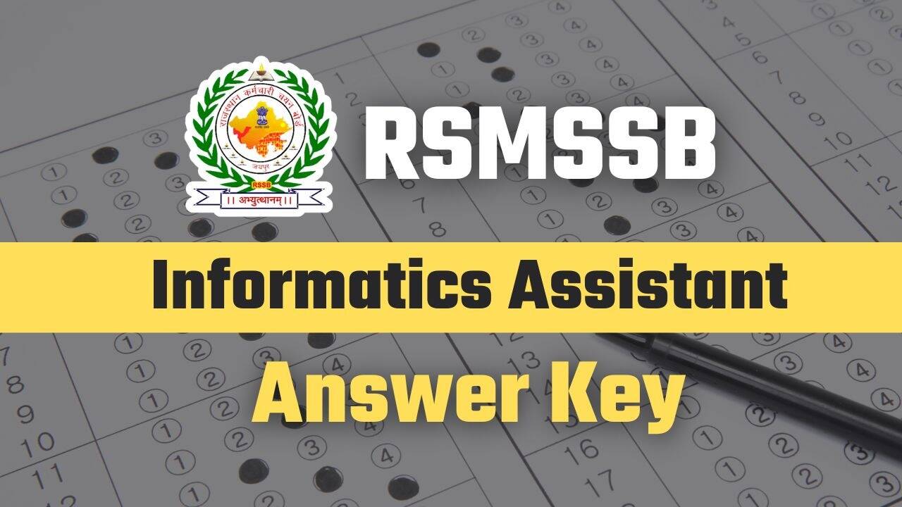 RSMSSB Informatics Assistant Answer Key 2024 Expected Release Date ...