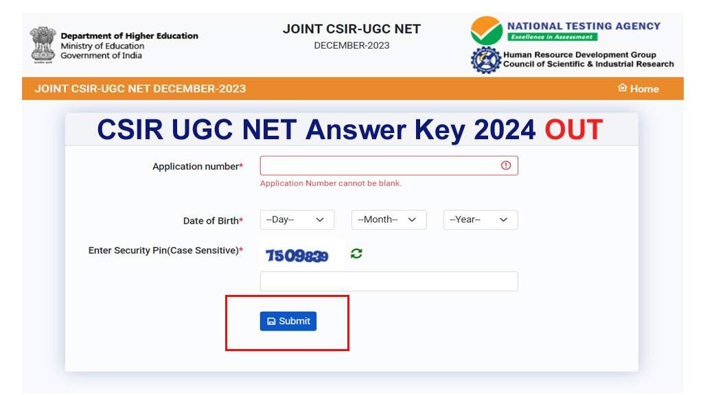 CSIR UGC NET Answer Key 2023 Released: Check Subject-wise Answer Keys Here