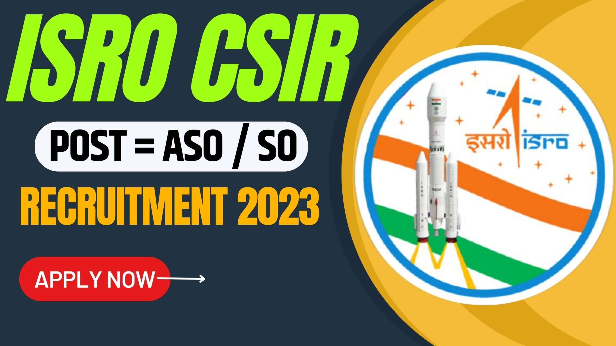 ISRO CASE Exam 2024 for Section Officer & Asst. Section Officer (444 ...