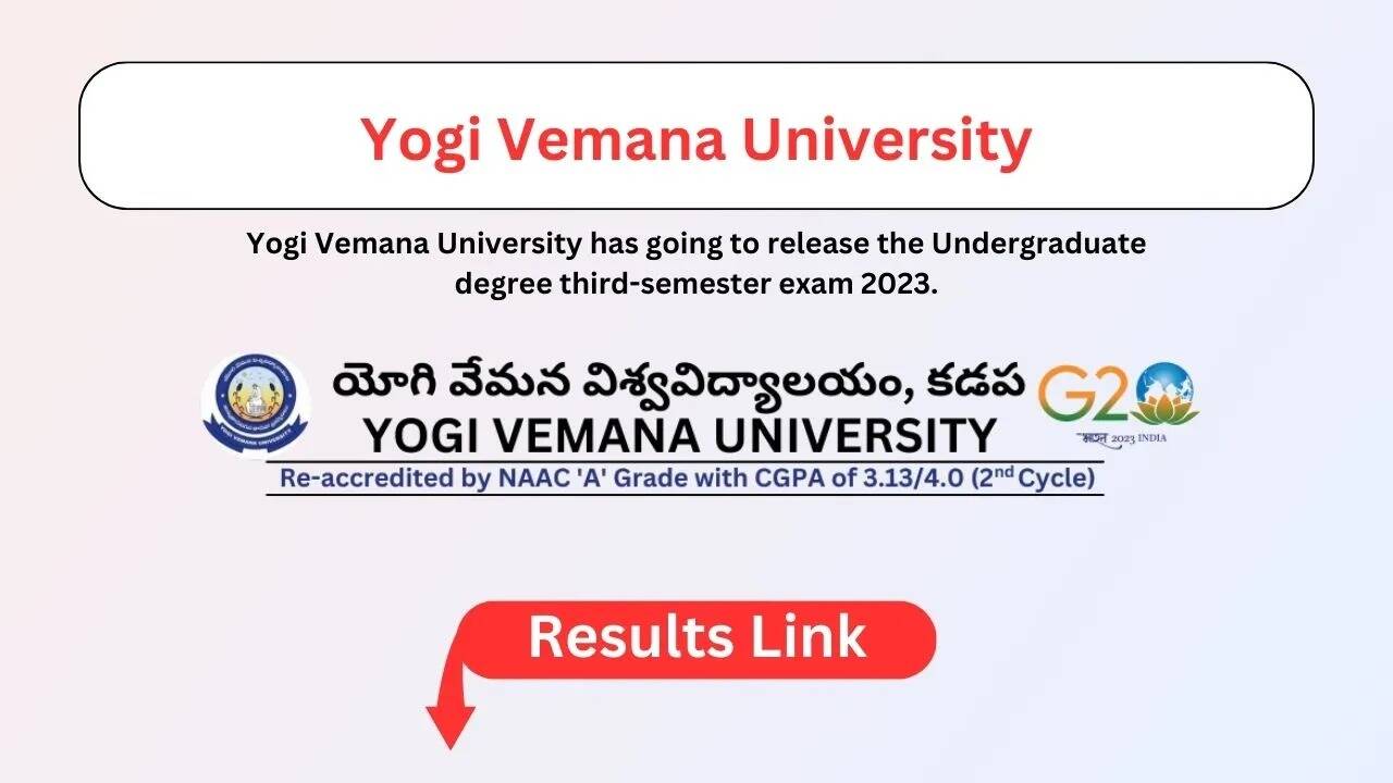 YVU Result 2023 Released: Check Your UG Result and Download Scorecard Here